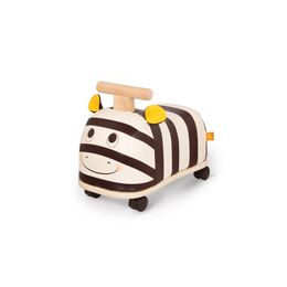 B.TOYS B. Zebra Ride-On - Rutschauto Zebra aus Holz mit Rollen