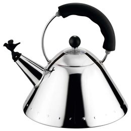 Alessi - Wasserkessel 9093 B \"Bird Kettle\", poliert / schwarz