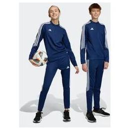 Trainingshose Adidas PERFORMANCE "TIRO23 CBTRPNTY", Kinder, Gr. 140, N-Gr, blau (team navy blau 2, weiß), Obermaterial: 100% Polyester, gestreift, sportlich, Hosen