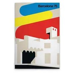 A.S. Création Leinwandbild A.S. CRÉATION "Barcelona75 - Wandbild Bunt Creme Schwarz Keilrahmen Kunst", braun, T:2cm, Canvas, Bilder, Canvas Retro Leinwand Barcelona Wandkunst Schlafzimmer Retro & Vintage