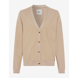 Brax Damen Strickjacke Style ANIQUE, Beige, Gr. 34