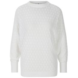 Peter Hahn - Rundhals-Pullover, weiss, Gr. 36 / S - Baumwolle