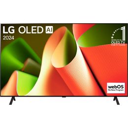 LG OLED-Fernseher "OLED77B42LA", F (A-G), schwarz, 77, Fernseher