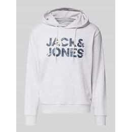 Jack & Jones Hoodie mit Label-Print Modell 'BRYAN'