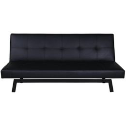 ebuy24 Bodil Schlafsofa PU Kunstleder schwarz.