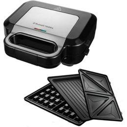 Sandwichmaker 3 in 1 Schwarz-Edelstahl - Russell Hobbs