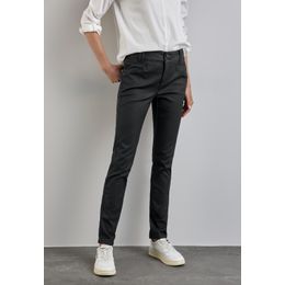 Stretch-Hose Street One, Damen, Gr. 38, Länge 30, schwarz, Obermaterial: 79% Viskose, 18% Nylon, 3% Elasthan, feminin, slim fit lang, Hosen, Topseller