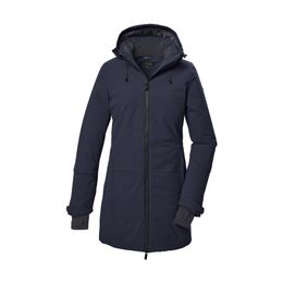 Parka Killtec "KOW 307 WMN PRK", Damen, Gr. 42, blau (navy), Obermaterial: 100% Polyester, Innenfutter: 100% Polyamid, Füllung: 100% Polyester (recycelt), sportlich, Jacken