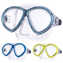 SALVAS Tauch Maske Formula Schnorchel Schwimm Brille Beschlag Silikon Erwachsene Farbe: blau