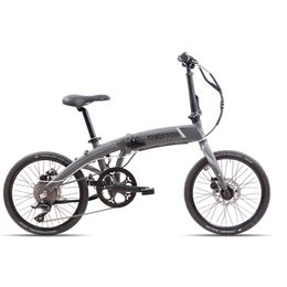 Chrisson EF3 E Bike Klapprad Damen Herren 150 - 195 cm Pedelec 20 Zoll 8 Gänge Elektrofahrrad 250 W grau 32 cm