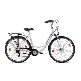 Chrisson Relaxa 1.0 Damenfahrrad 28 Zoll Hollandrad 155 - 175 cm Stadtrad 7 Gänge weiß