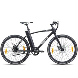 Chrisson E-Octant E Bike Trekkingrad 28 Zoll Pedelec Damen Herren Trekking Fahrrad 367 Wh schwarz 52 cm