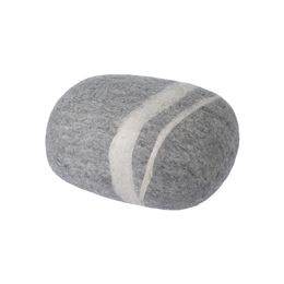 Myfelt - Kieselstein Pouf Carl L, hellgrau meliert