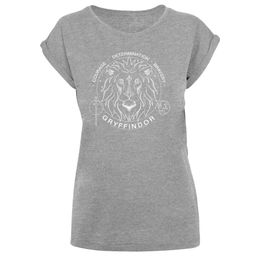 F4NT4STIC Shirt 'Harry Potter Gryffindor Seal' female Grey size XS