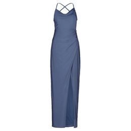 Vera Mont Abendkleid figurbetont Damen Gr&ouml;&szlig;e 32 blau Winterkleid