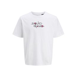 Jack & Jones JACK & JONES T-Shirt 'JJSquidgame' Herren Gr&ouml;&szlig;e XS pink / schwarz / wei&szlig;