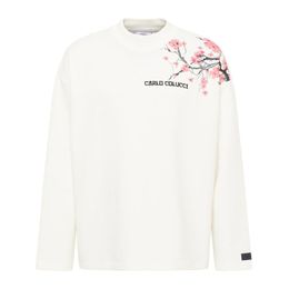 Carlo Colucci Sweatshirt 'Dragogna' male White size 4XL