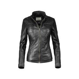 7eleven Lederjacke 'SEFlavia' Damen Gr&ouml;&szlig;e S/M schwarz