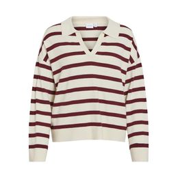 Vila Pullover Damen Gr&ouml;&szlig;e M creme / bordeaux