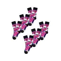 Unabux Socks ' GRUMBLE IN THE JUNGLE ' male Pink, Black, White size 36-40