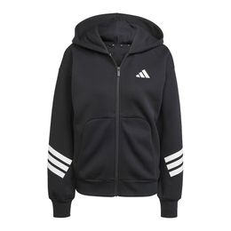 adidas Sportswear Athletic Zip-Up Hoodie 'Future Icons' female Black size XL