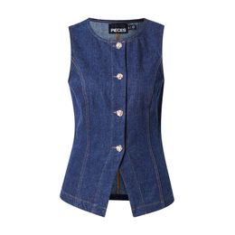 Pieces Weste 'PCFABIA' Damen Gr&ouml;&szlig;e M blue denim