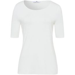 Peter Hahn - Rundhals-Shirt mit langem 1/2-Arm, weiss, Gr. 36 / S