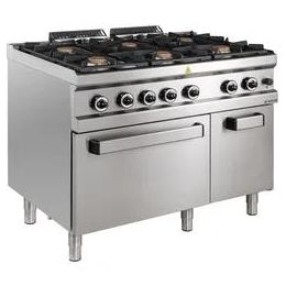 MBM GastroHero Gasherd Serie 77 - 110/70 mit Gasbackofen 48 kW