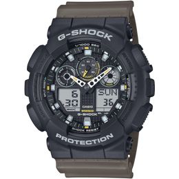 Chronograph Casio G-SHOCK, taupe, Armbanduhren, Herren, Quarzuhr, Armbanduhr, Herrenuhr, digital,Resinband,20 bar Wasserdichte