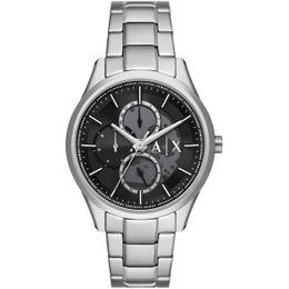 Multifunktionsuhr Armani Exchange "AX1873", silber (silberfarben), Armbanduhren, Herren, Armbanduhr, Herrenuhr, Edelstahlarmband, analog, Tag, Wochentag