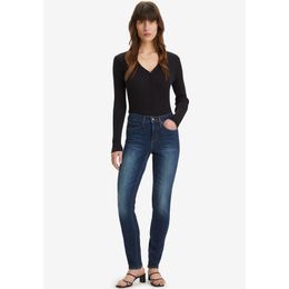 Levi's Slim-fit-Jeans LEVI'S "311 Shaping Skinny", Damen, Gr. 27, Länge 28, blau (crushed poppy), Denim/Jeans, Obermaterial: 80% Baumwolle, 14% Polyester, 6% Elasthan, casual, skinny fit lang, Jeans, im 5-Pocket-Stil