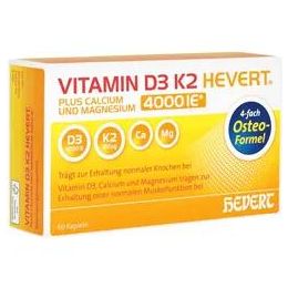 Vitamin D3 K2 Hevert plus Ca Mg 4000 IE/ 60 St