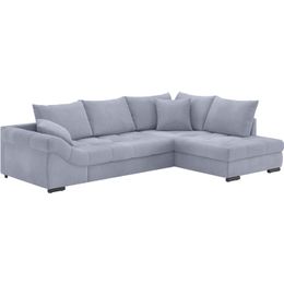 Ecksofa MR. COUCH, B:303cm H:86cm T:202cm, blau, Memphis (Grundgewebe - 100% Polyester; Nutzschicht- 90% Polyester / 10% Polyamide), Wohnzimmer,