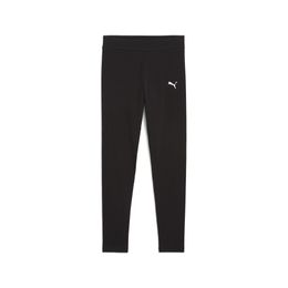 Puma Mädchen Leggings "ESS Leggings Mädchen", schwarz, Gr. 164, unifarben, Obermaterial: 95% Baumwolle, 5% Elasthan, Hosen