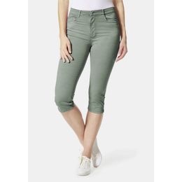 5-Pocket-Jeans STOOKER WOMEN "Capri Colour Skinny Fit", Damen, Gr. 36, Länge 19, grün tee, Denim/Jeans, 68% Baumwolle, 28% Polyester, 4% Elasthan, casual, skinny fit 7/8-Länge, Jeans, Skinny Fit Casual Clean Wash Denim Jeans Magic Shape Effekt für Damen