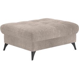Hockerbank MR. COUCH, B:102cm H:46cm T:82cm, grau, Dolce (100% Polyester), Hocker, "Blackburn II", Passend zu der Garnitur, mit Kaltschaum, bis 140