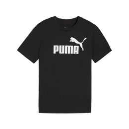 Puma Jungen T-Shirt "ESS No. 1 Logo T-Shirt Jungen", schwarz, Gr. 128, Obermaterial: 100% Baumwolle; Rippe: 80% Baumwolle, 20% Polyester, Shirts