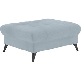 Hockerbank MR. COUCH, B:102cm H:46cm T:82cm, blau, Novaclean Avanti (100% Polyester), Hocker, "Blackburn II", Passend zu der Garnitur, wahlweise mit