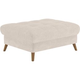 Hockerbank MR. COUCH, B:102cm H:46cm T:82cm, beige, Stripes (92% Polyester / 8% Nylon), Hocker, "Blackburn II", Passend zu der Garnitur, mit