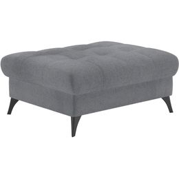 Hockerbank MR. COUCH, B:102cm H:46cm T:82cm, grau, Novaclean Avanti (100% Polyester), Hocker, "Blackburn II", Passend zu der Garnitur, mit
