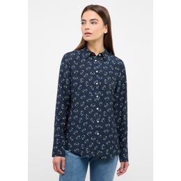 Eterna Damen Hemdbluse "REGULAR FIT", blau, Gr. 46, 100% Viskose, Blusen