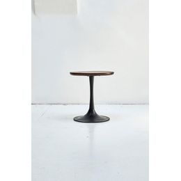 Beistelltisch Tom Tailor HOME, B:40cm H:42cm T:40cm, braun, Tischplatte Mangoholz, Gestell Eisen, Wohnzimmer, Tische, "T-MODERN COUCH TABLE SMALL",