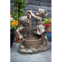 Gartenbrunnen Ubbink, braun, Polyresin, Wasserspiele, "Wasserspiel Memphis"