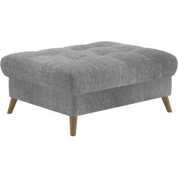 Hockerbank MR. COUCH, B:102cm H:46cm T:82cm, grau, Dolce (100% Polyester), Hocker, "Blackburn II", Passend zu der Garnitur, wahlweise mit Kaltschaum