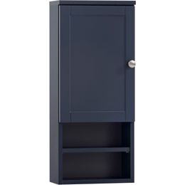 Hängeschrank Schildmeyer, B:30,3cm H:70cm T:16cm, blau, FSC-zertifizierter Holzwerkstoff, Badezimmer, Schränke, "Jesper Breite 30,3 cm", Tür in