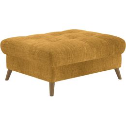 Hockerbank MR. COUCH, B:102cm H:46cm T:82cm, orange, Dolce (100% Polyester), Hocker, "Blackburn II", Passend zu der Garnitur, mit Kaltschaum, bis 140