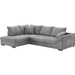 Ecksofa MR. COUCH, B:303cm H:86cm T:202cm, grau, Memphis (Grundgewebe - 100% Polyester; Nutzschicht- 90% Polyester / 10% Polyamide), Wohnzimmer,
