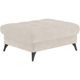 Hockerbank MR. COUCH, B:102cm H:46cm T:82cm, beige, Stripes (92% Polyester / 8% Nylon), Hocker, "Blackburn II", Passend zu der Garnitur, mit