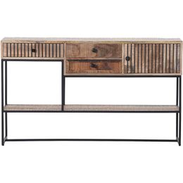 Konsole GUTMANN FACTORY, B:130cm H:75cm T:38cm, beige, Holz teilmassiv, Sideboards