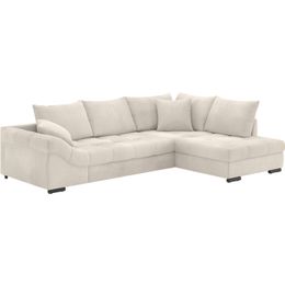 Ecksofa MR. COUCH, B:303cm H:86cm T:202cm, beige, Novaclean Avanti (100% Polyester), Wohnzimmer, Sofas, "Allegro DuraFlex, L-Form",